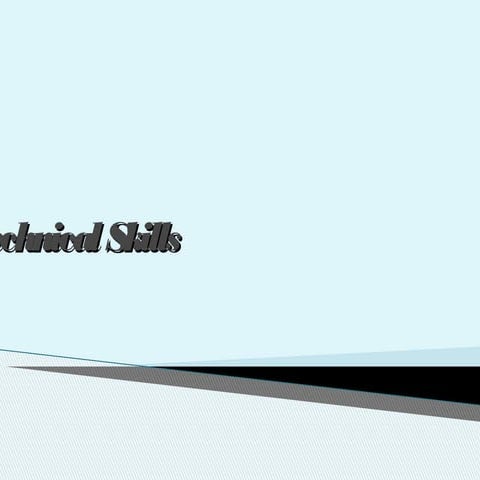 Technical skills | PPT