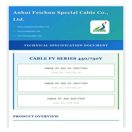 Technical Specification - CABLE FV Series 450_750V_扫描件.pdf