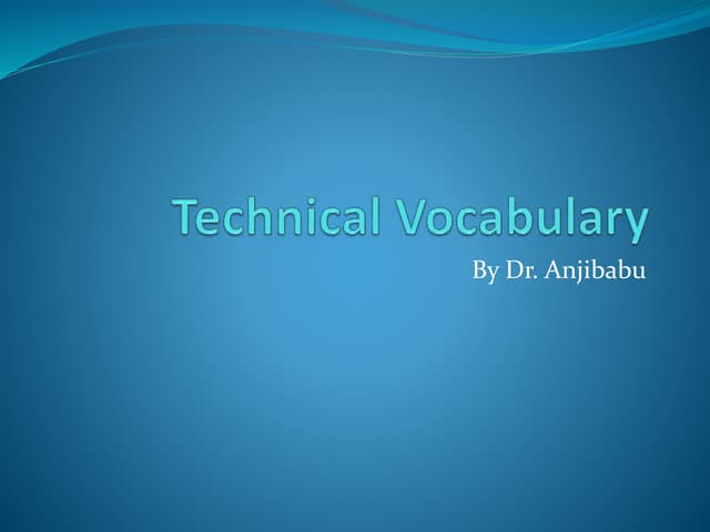 What is vocabulary | DOCX
