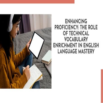 The Role of Technical Vocabulary in Professional English | PDF