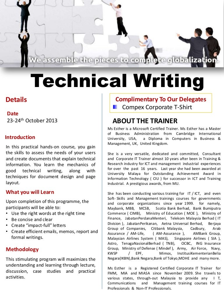 Technical Writing Technical Writing
