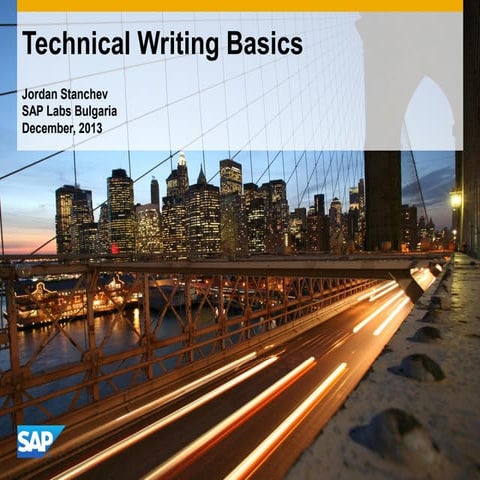 Technical Writing Basics | PPT