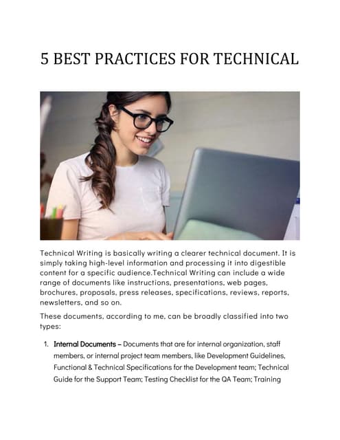 Technical writing | PDF