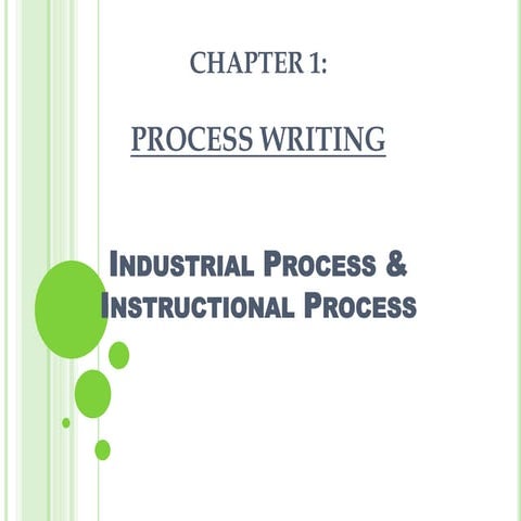 Technical Writing 1: Process Writing | PPTX