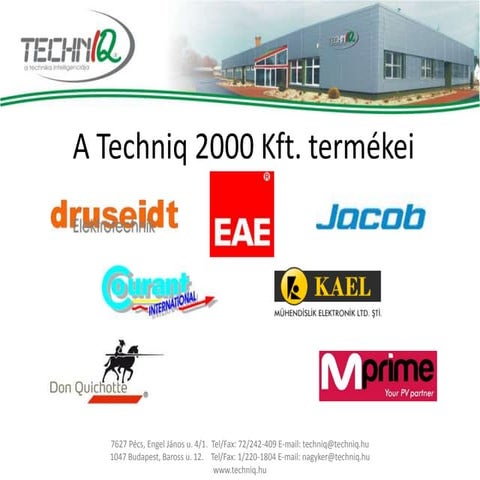 Techniq prezentáció 20121010 | PPTX
