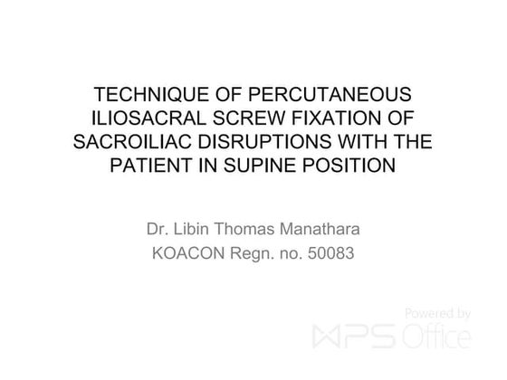 Radiographic views of sacrum and coccyx | PPTX