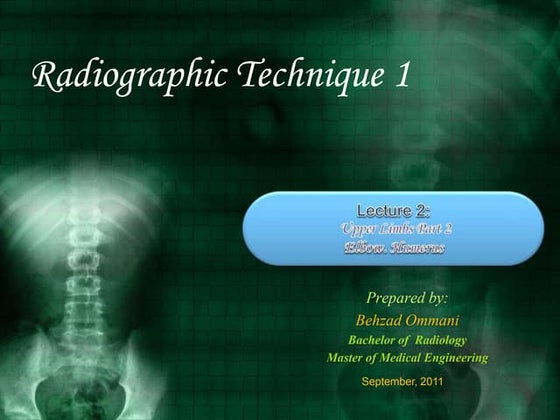 Upper limb radiography | PPTX