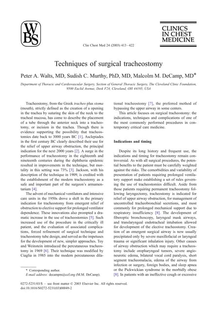 Percutaneous tracheostomy-advantages-and-complications-nhc-16-103 | PDF