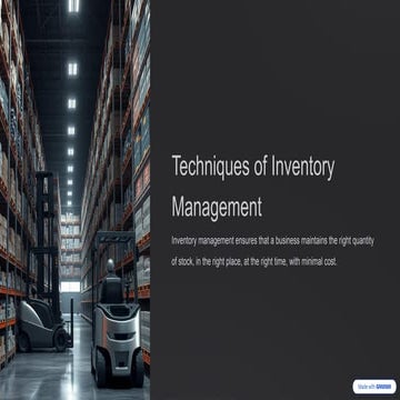 Techniques-of-Inventory-Management.pptx... | PPTX