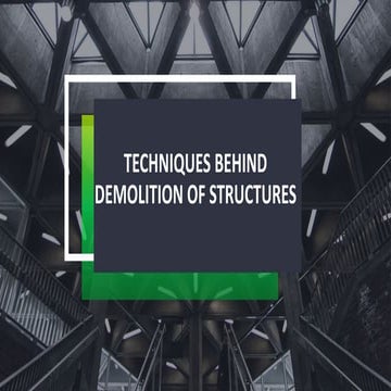 Demolishing of concrete structures | PDF