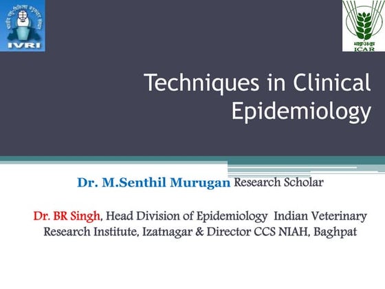 Clinical Epidemiology.pptx | Diseases and Conditions | Medical Health