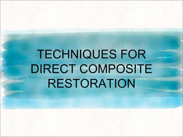 Vonlay; A paradigm shift in post endodontic restoration: A case report ...