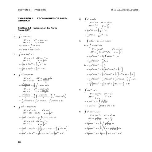 Techniques of integration | PDF