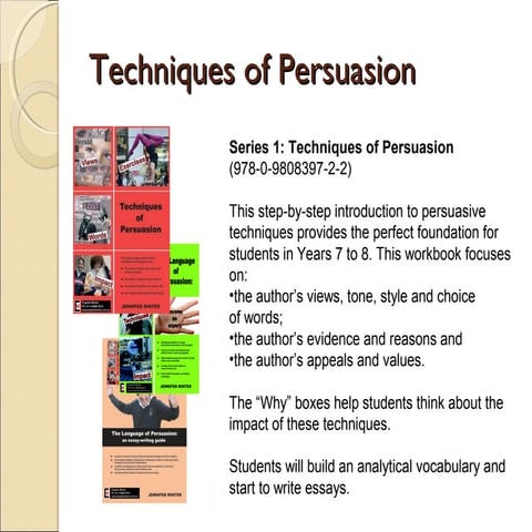 Techniques of persuasion | PPT