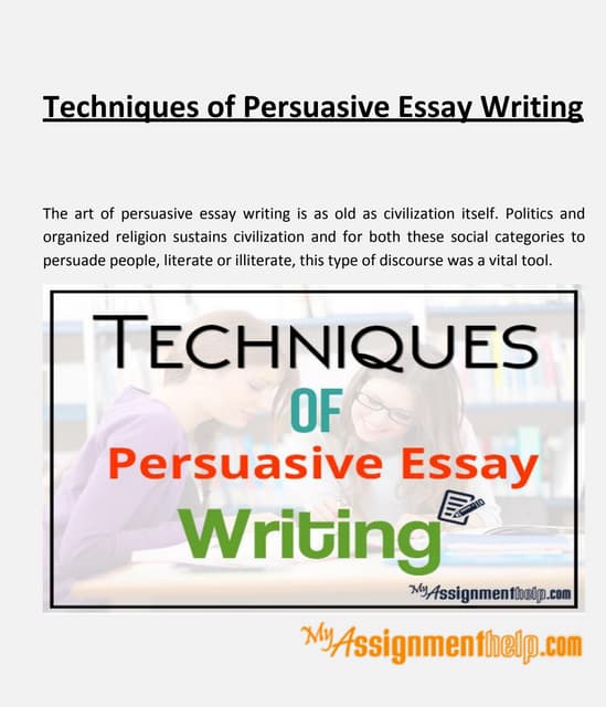 Basic Parts of a Persuasive Text presentation | PPTX