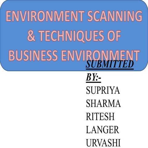 Techniques of scanning | PPTX