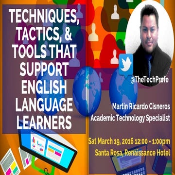 Techniques, Tactics, & Tools that support English Language Learners | PPT