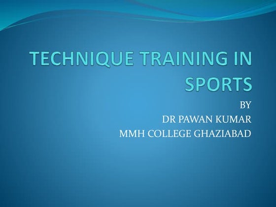 Aim, Objectives and Principles of Sports Training | PPTX