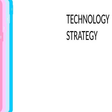 TECHNLOGY STRATEGY for Engineering Management Students | PPTX