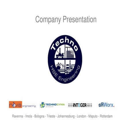 TECHNO-company-presentation- Techno was founded on the commitment to deliver only choice ...