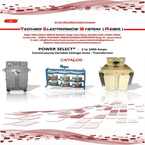 Techno Electronics System, Delhi, DC Motor & Transformer | PDF