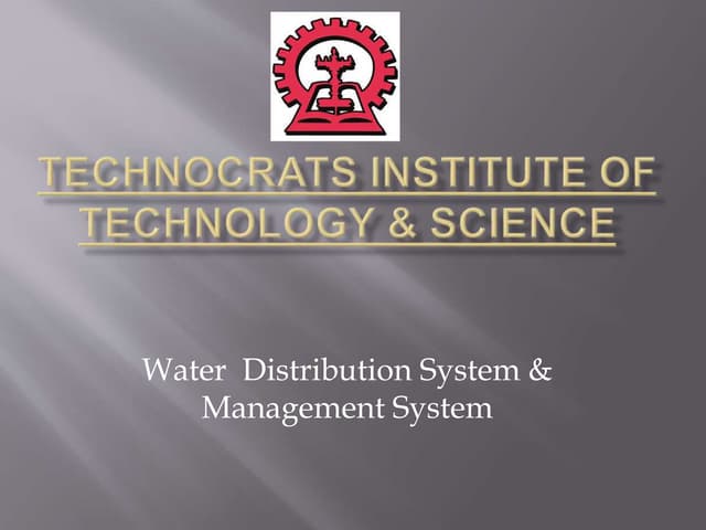 Water supply final | PPTX