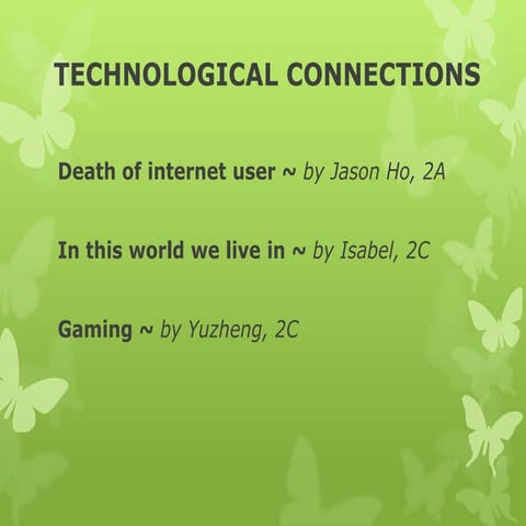 Poem Category : Technological connections | PPTX