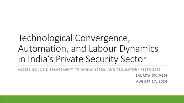 Technological Convergence Automation And Labour Dynamics Pptx