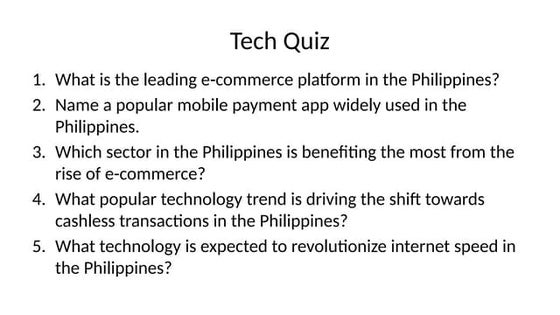 Use of Technology in business | PPT