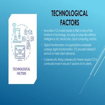 Technological Factors - pestal - TCS com pany | PPTX