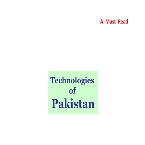 Technologies of Pakistan | PPT