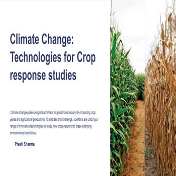 Technologies for Crop response studies due to climate change.pptx