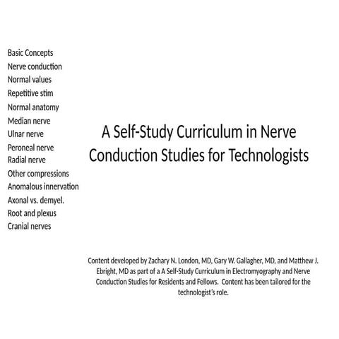 Nerve conduction study | PPTX