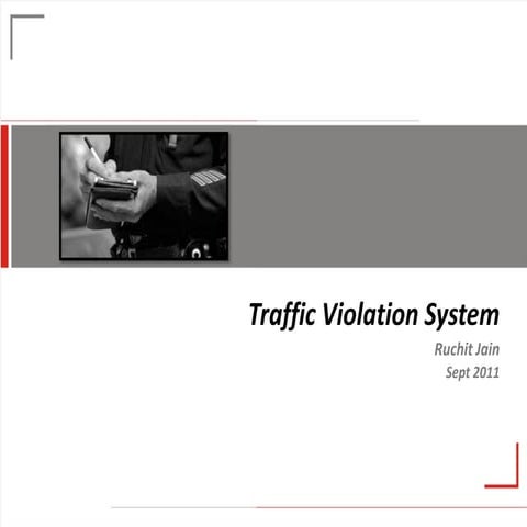 Traffic Violation System | PPTX