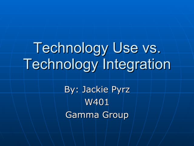 Technology integration | PPTX