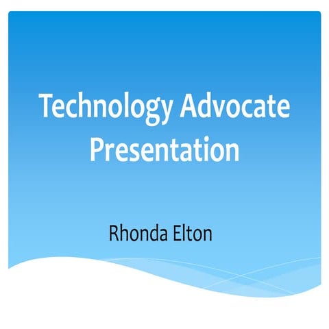 Technology advocate presentation | PPTX