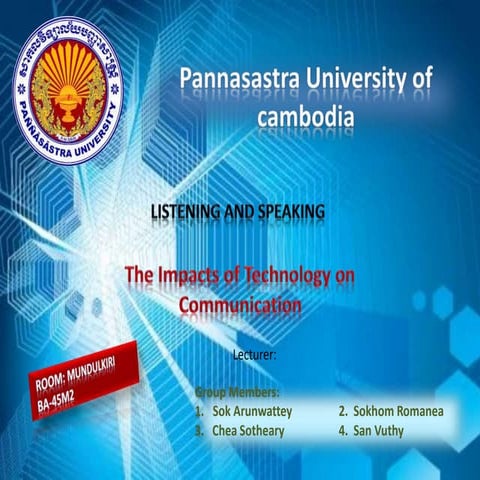 Technology and communication | PPTX | Technology & Computing