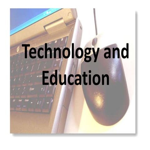 Technology And Education Ppt | PPTX