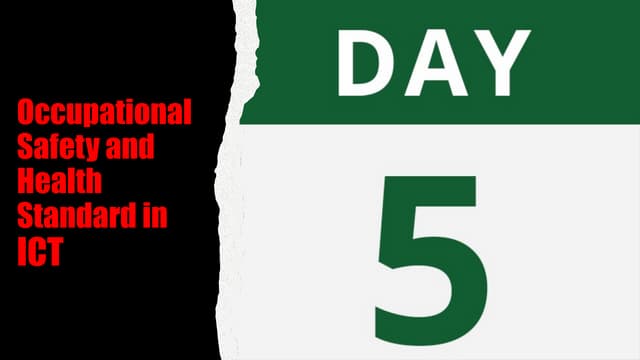 Grade 7 ICT: Occupational Safety and Health (OHS) Standards in ICT (PPT) MATATAG Curriculum | PPTX