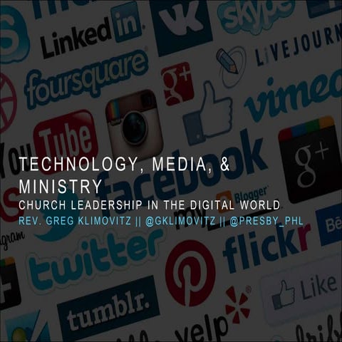 Theology of Technology, Media, and Ministry | PPTX