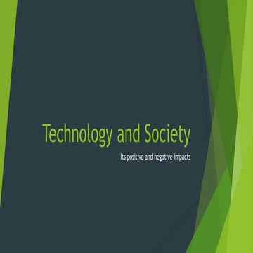 Technology and society | PPT