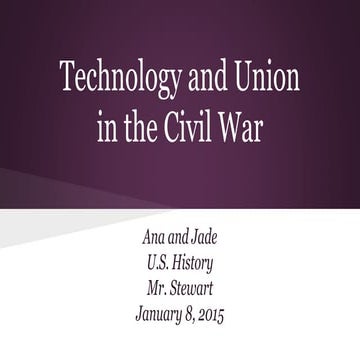 Weapons in the civil war | PPTX