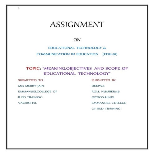 Online assignment | DOCX