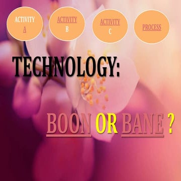 Technology boon or bane | PPTX