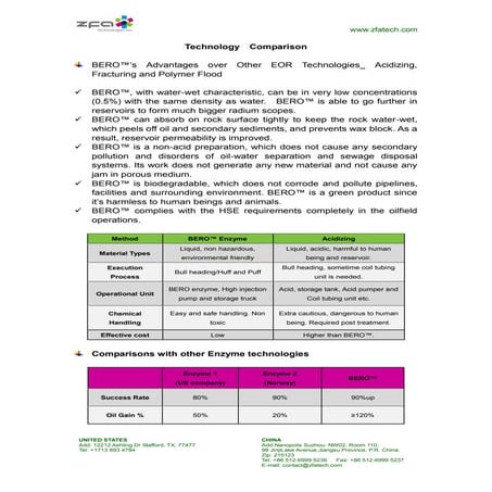 Different EOR technology comparison | PDF