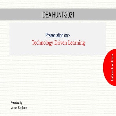 Technology Driven Learning.ppt