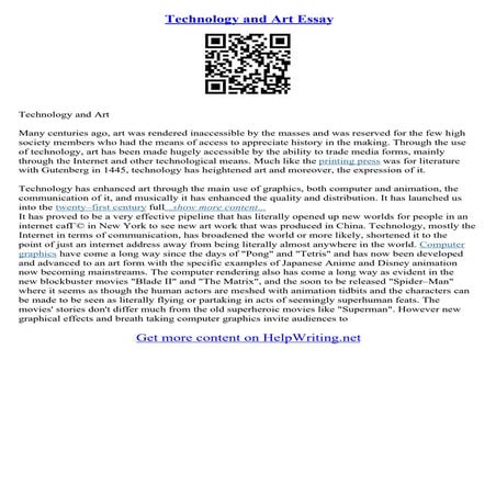 Technology Essay | PDF