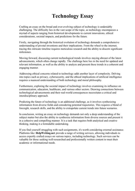 Technology Essay Sample.pdf