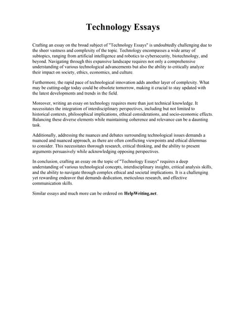 Essay Technology.pdf