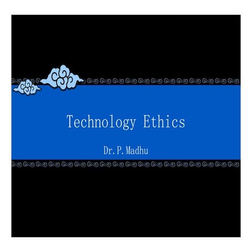 Technology ethics | PDF